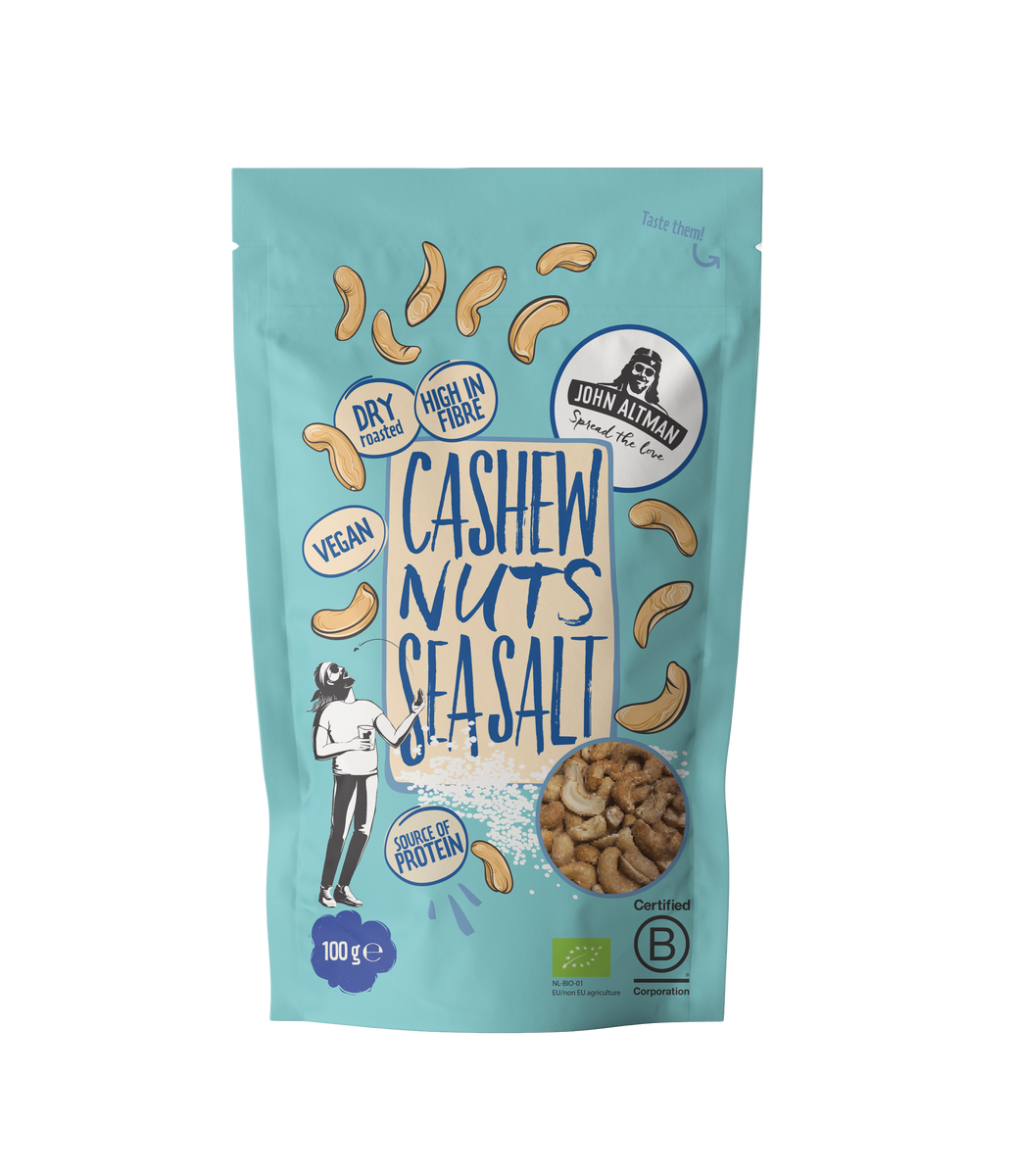 Dry Roasted Cashew Nuts Organic Sea Salt 100g– John Altman
