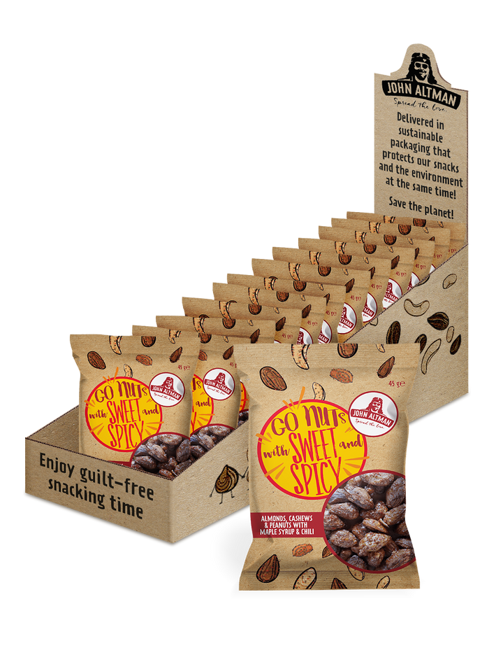 Mixed Nuts Maple Syrup & Chilli 45g– John Altman